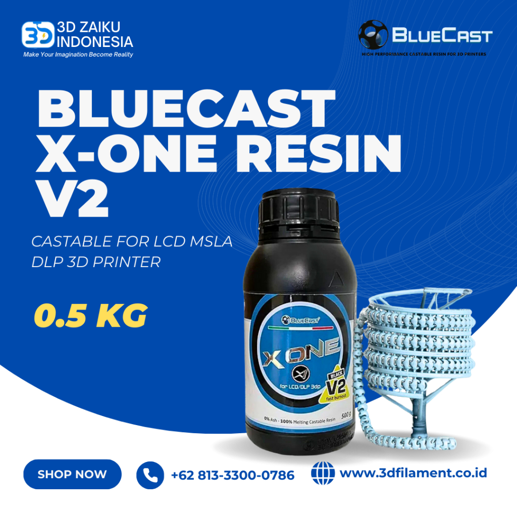 Jual Original BlueCast X-ONE Resin Castable for LCD MSLA DLP 3D Printer | Shopee Indonesia