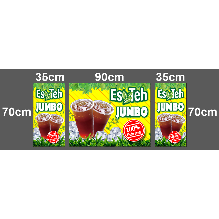 Jual Custom Banner Rombong / Booth Es Teh Jumbo | Custom Desain ...