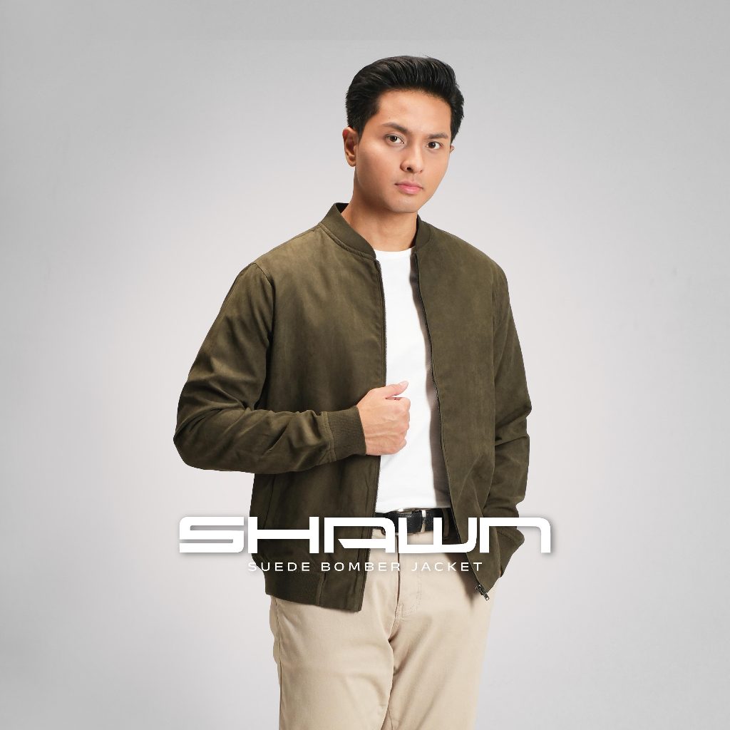 Jual CUTOFF Shawn Bomber Jacket Suede Outer Double Pocket Premium Pria ...