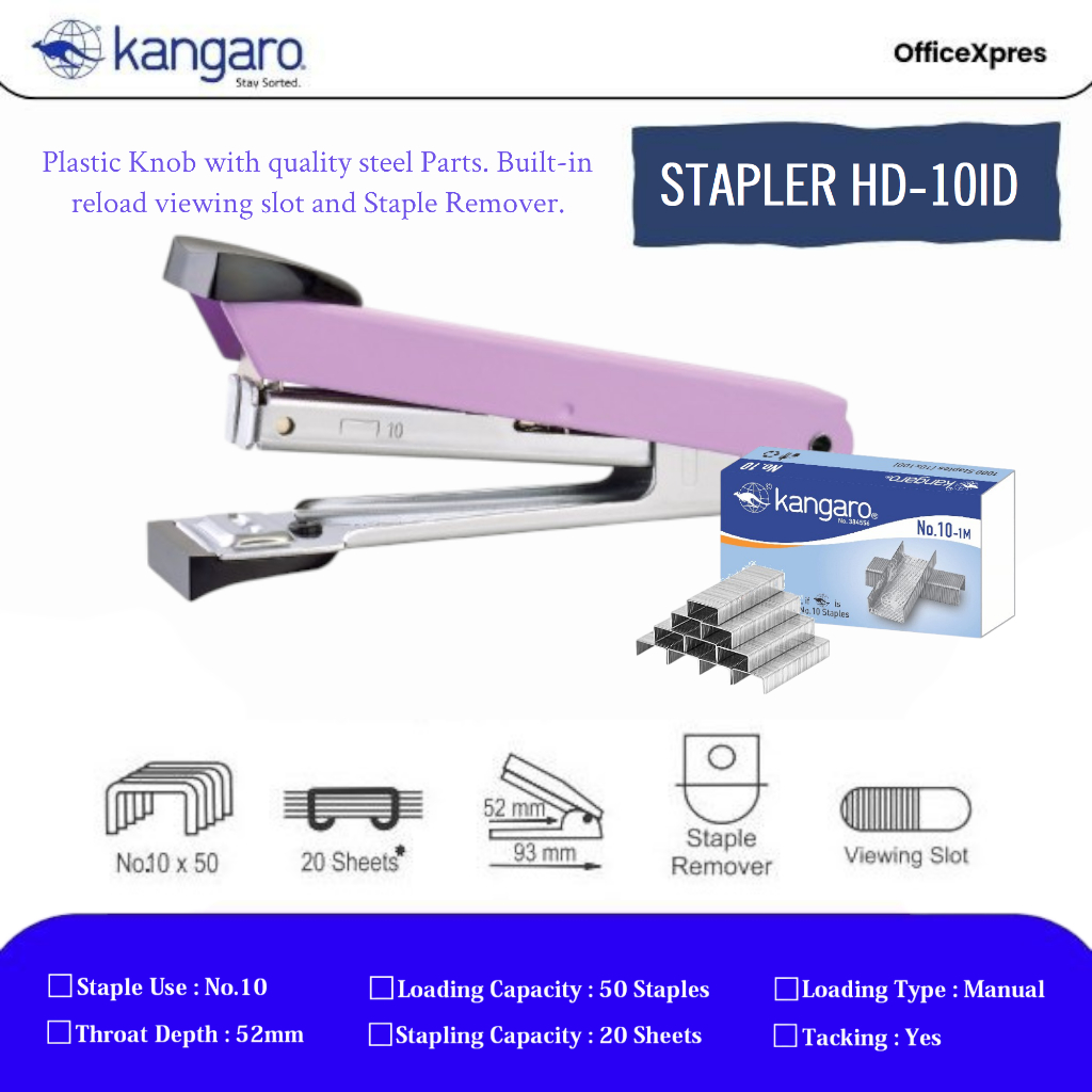Jual Stapler HD 10 ID / Hekter HD-10ID / Alat Staples No.10 / Stapler HD 10 ID / Alat Stapler ...