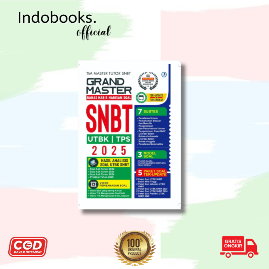 Jual Buku Grand Master UTBK SNBT TPS 2025 FR Soal Asli Full Pembahasan Terlengkap - Kompas Ilmu ...