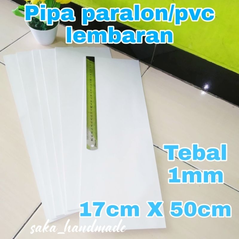 Jual PIPA PARALON/PVC LEMBARAN (17cm X 50cm) TEBAL 1mm | Shopee Indonesia