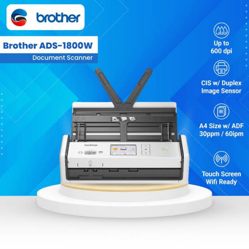 Jual Scanner Brother ADS-1800W ADF Duplex Scan Wifi 30ppm 20 sheets ...