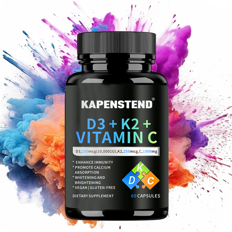 Jual KAPENSTEND Vitamin D3 K2 + Vitamin C 1000MG, Kapsul Mendukung ...