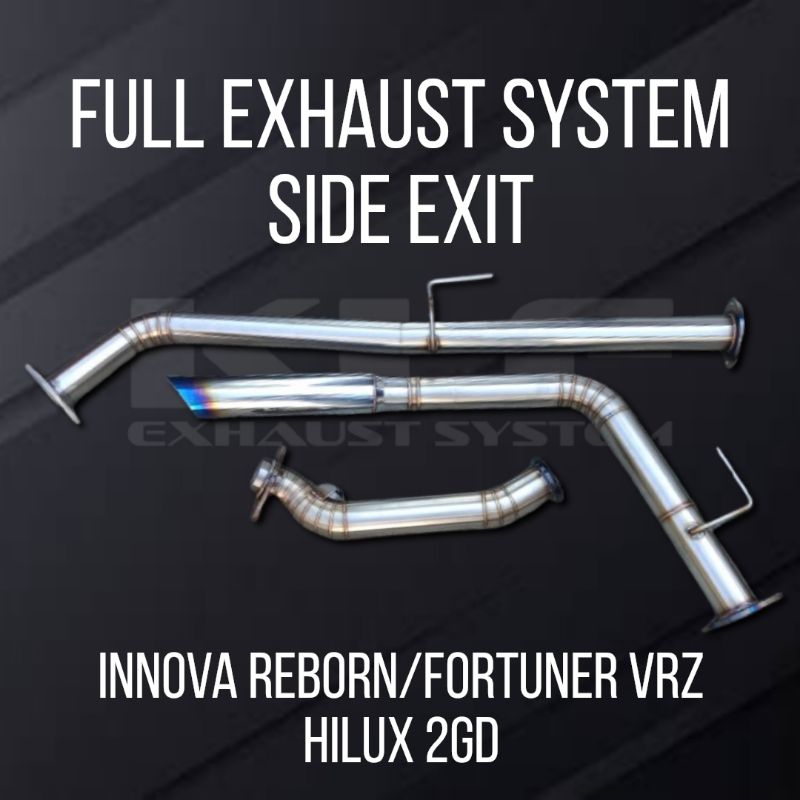 Jual Knalpot Side Exit Innova Reborn 2gd Fortuner vrz Hilux 2gd Full ...