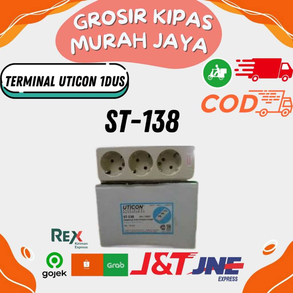 Jual Terminal Uticon 3 lubang ST138 1 DUS isi 12pcs | Shopee Indonesia