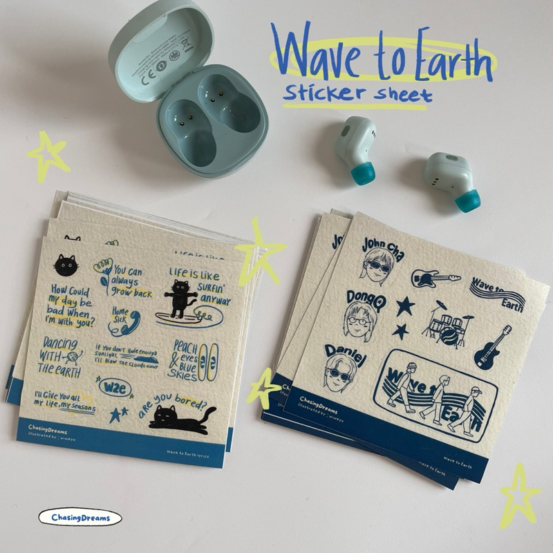 Jual Wave to Earth Sticker Sheet | chasingdreams | Shopee Indonesia