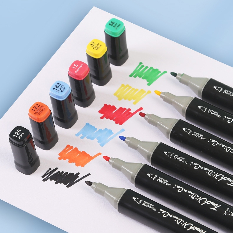 Jual AWC 24PCS SPIDOL TOUCH ART MAKER / GRAPHIC ART MAKER PEN COLOR ...