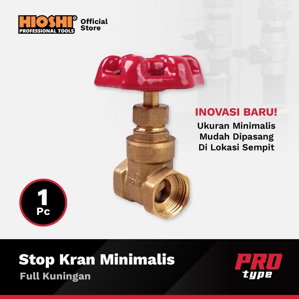 Jual HIOSHI/Stop Kran/Gate Valve/Keran Putar/Kuningan/ 2" 2.1/2" 3" 4 ...
