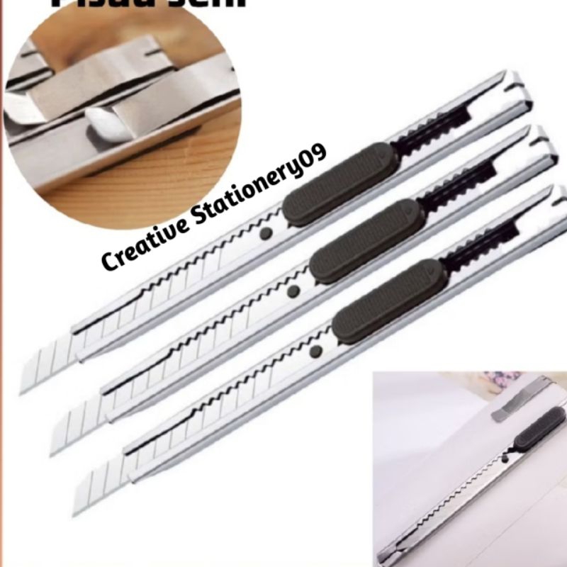 Jual Pisau Cutter Stainless / Pisau Kater Besi Stainless MURAH | Shopee ...