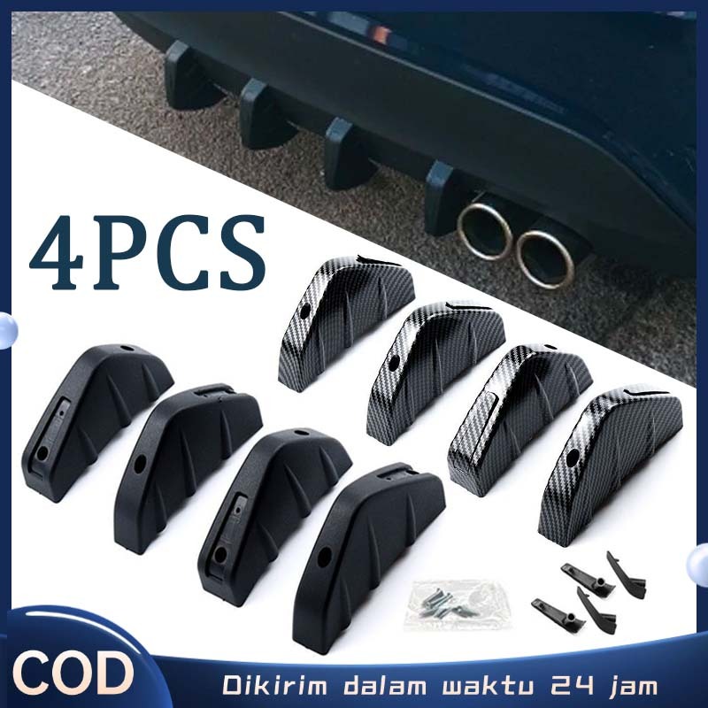 Jual 4pcs/set Winglet Bumper Diffuser Mobil Pelindung Bemper Belakang ...