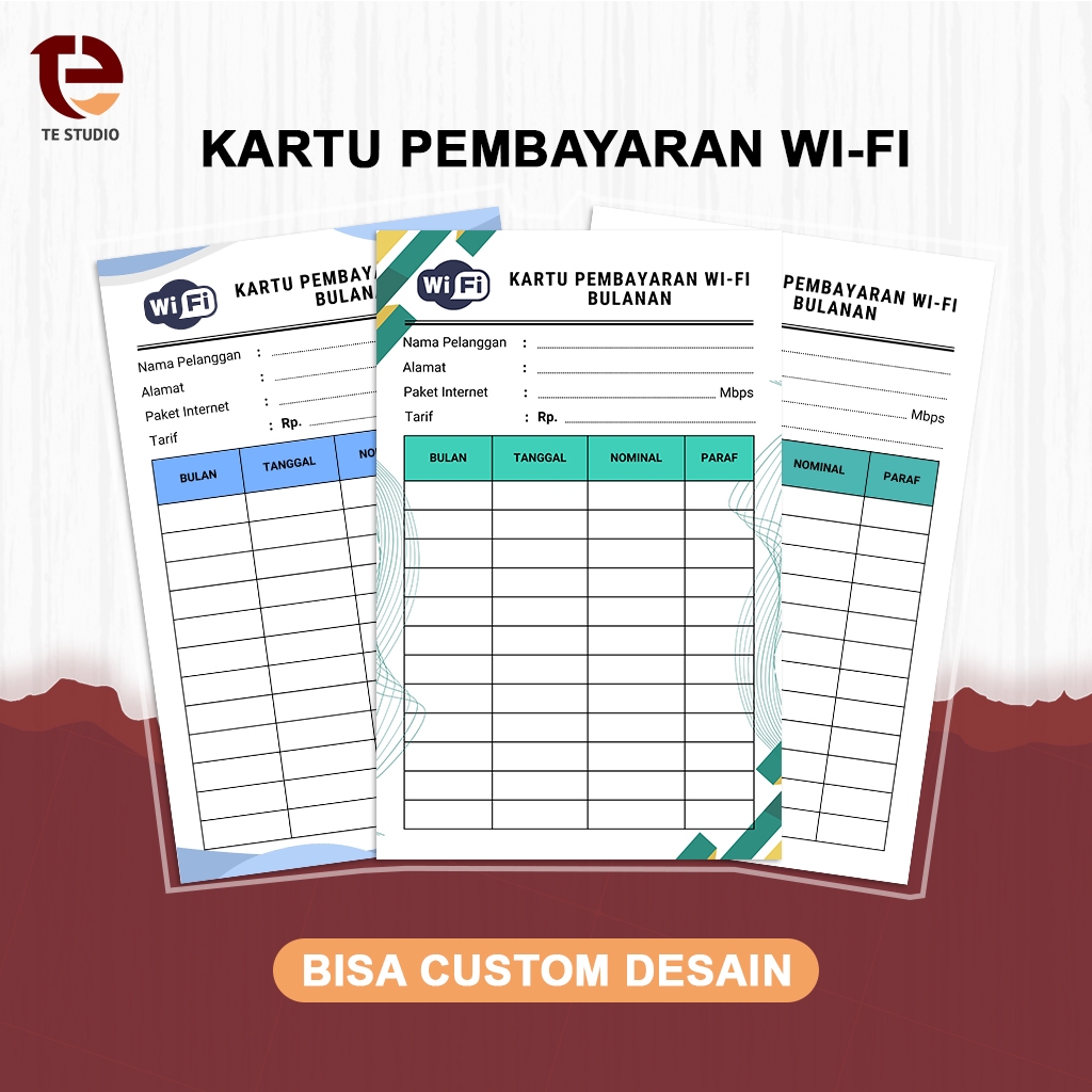Jual KARTU PEMBAYARAN IURAN WIFI BULANAN / KARTU BAYAR INTERNET WI-FI ...