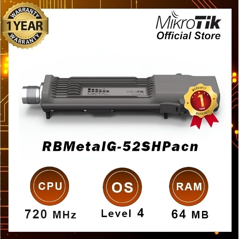 Jual MikroTik Router Metal 52 ac ( RBMetalG-52SHPacn ) | Shopee Indonesia