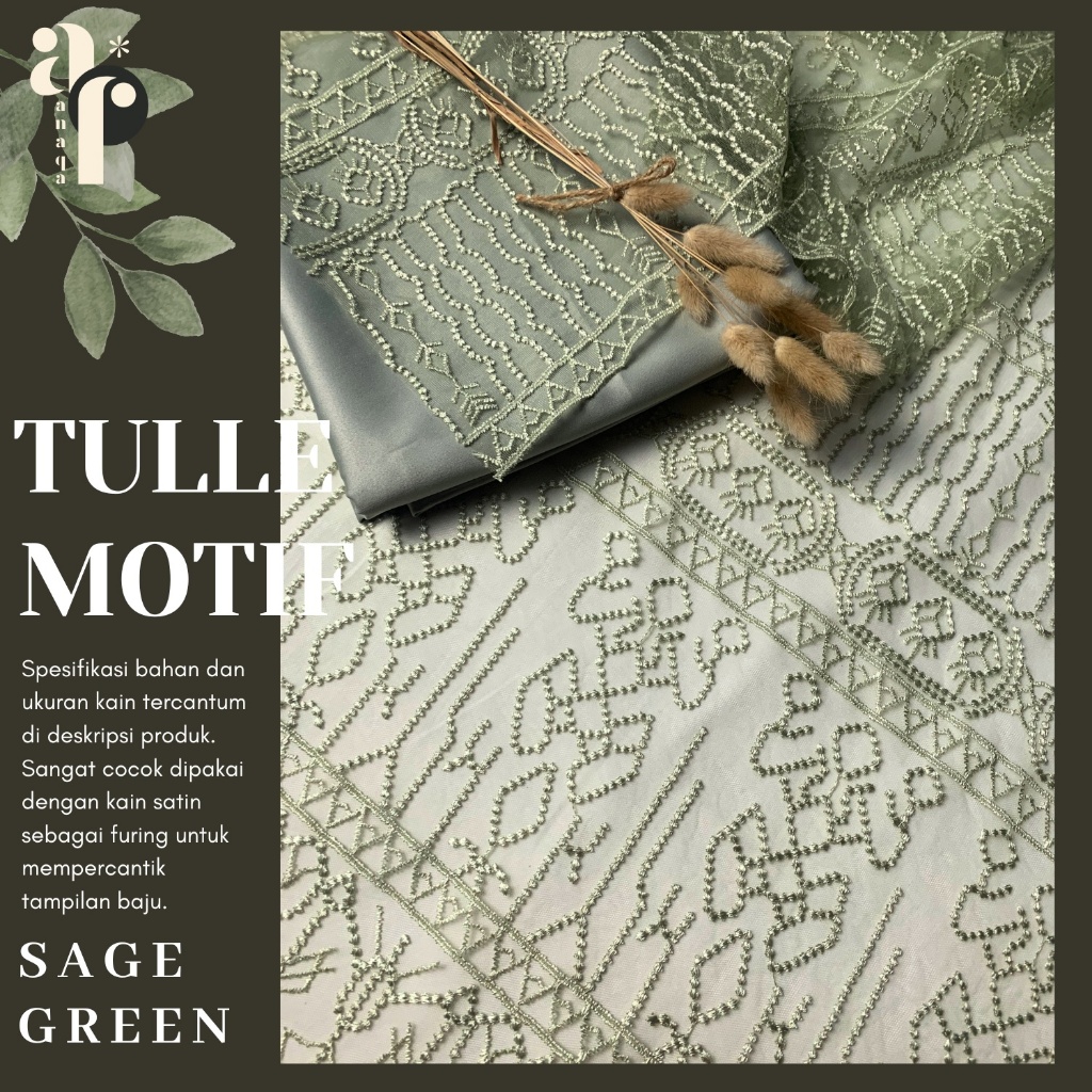 Jual ½ meter Kain Brukat Premium Betawi Motif / Brokat Tile Prancis ...