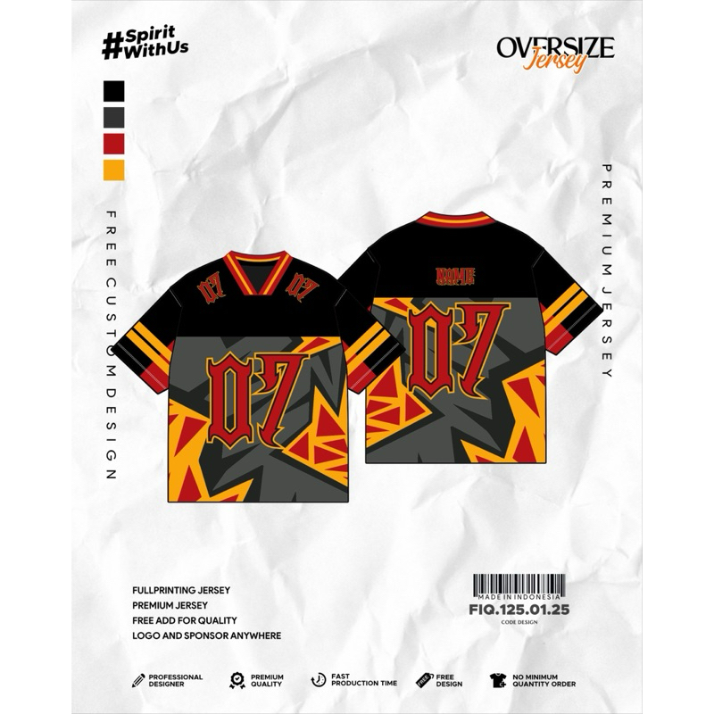 Jual Jersey Boxy Streetwear Oversize Custom Full Printing | Shopee ...