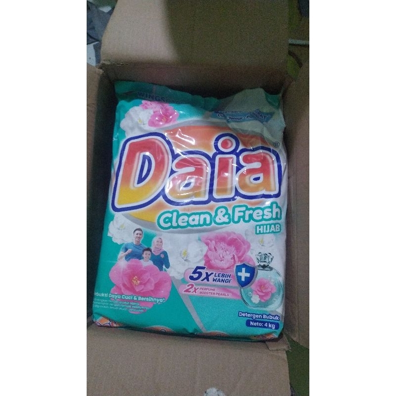 Jual Daia Detergen Bubuk Clean & Fresh Hijab 4kg | Shopee Indonesia
