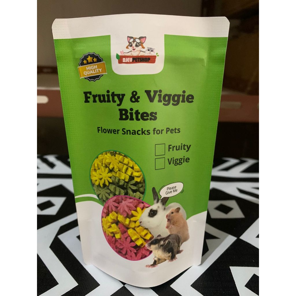 Jual DJEVPETSHOP Cemilan Snack Hamster Hewan Fruity Viggie Bites Flower ...