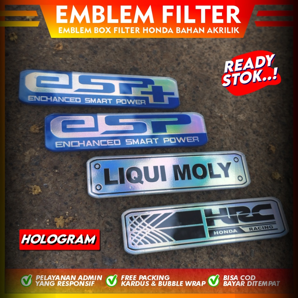 Jual SM Emblem Filter Akrilik Motor Matic Honda Emblem untuk Box Filter Honda Bahan Akrilik ...