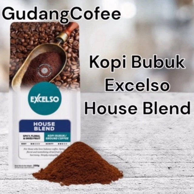 Jual Kopi Bubuk Excelso House Blend 200G | Shopee Indonesia