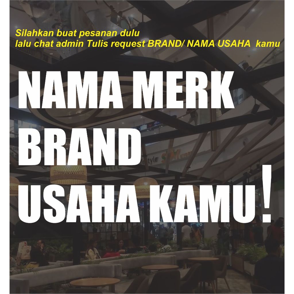 Jual Stiker Custom Teks Tulisan Kata cutting Sticker Dinding Kaca ...