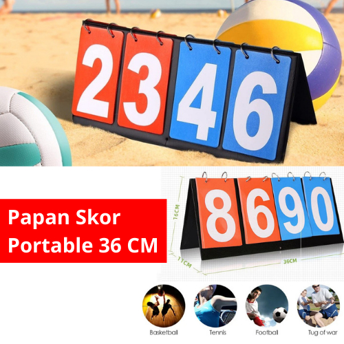 Jual 36CM Papan Skor Portable Papan Skor Score Board 4 digit Permainan ...