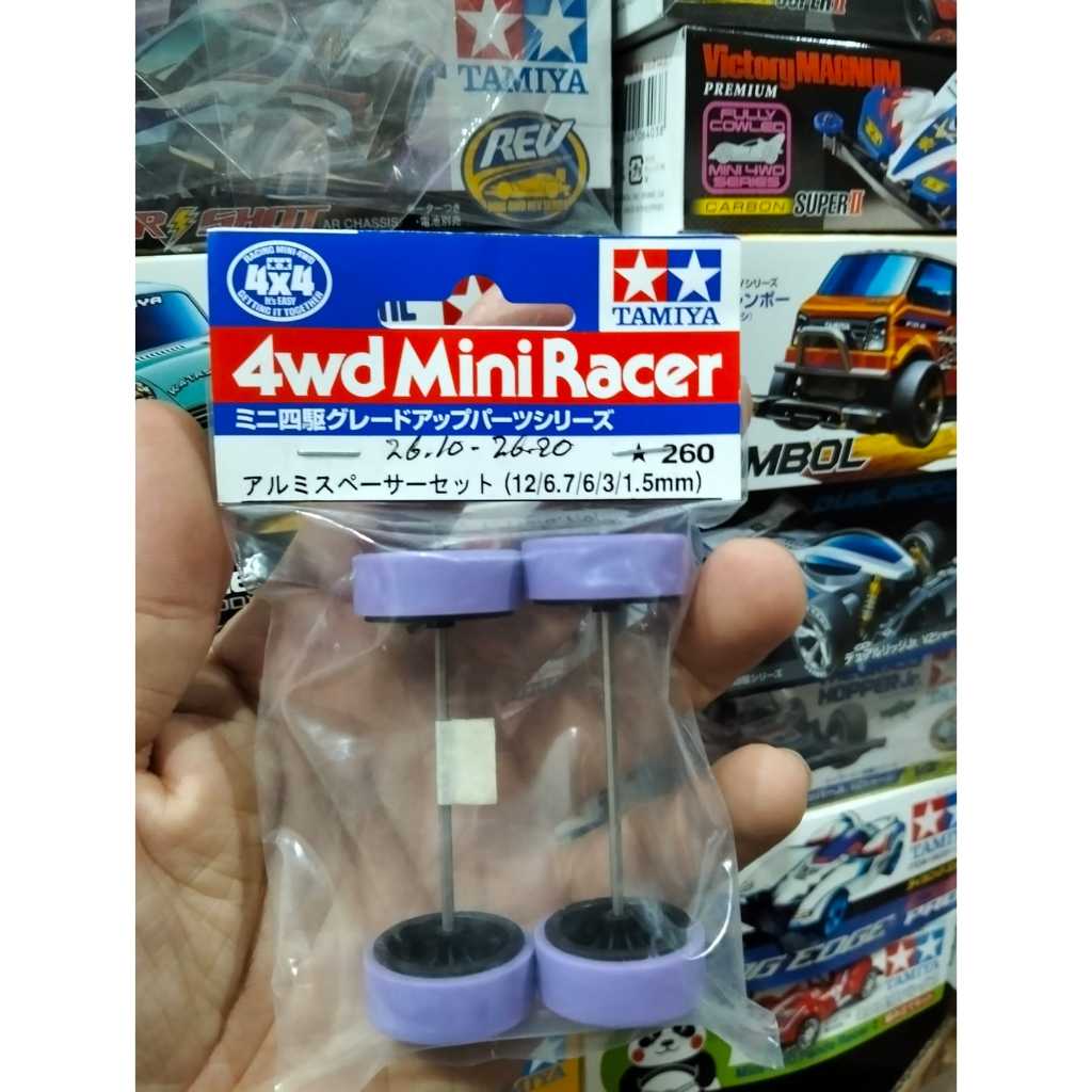 Jual Tamiya Ban Hard ungu RTR medium + disc carbon projec S + Hardshaft ...