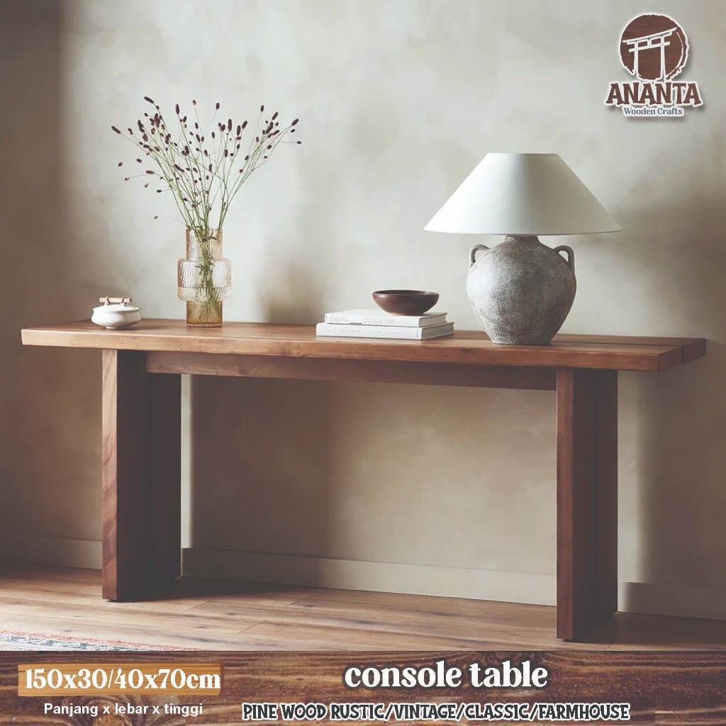 Jual console table / homemade-handmade / bangku kayu / meja kayu / meja ...