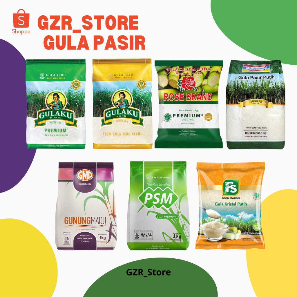 Jual GULA PASIR PREMIUM 1KG | Shopee Indonesia