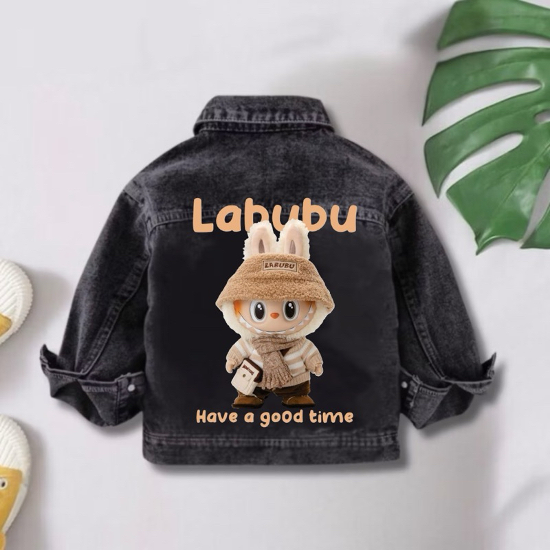 Jual Jaket Jeans Labubu Hitam Anak Viral | Shopee Indonesia