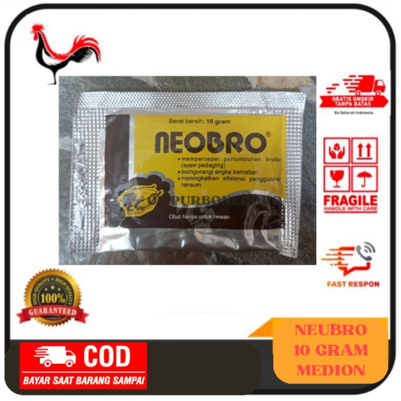 Jual NEOBRO 10 Gram PT MEDION Vitamin Penggemuk Berat Badan Ayam ...