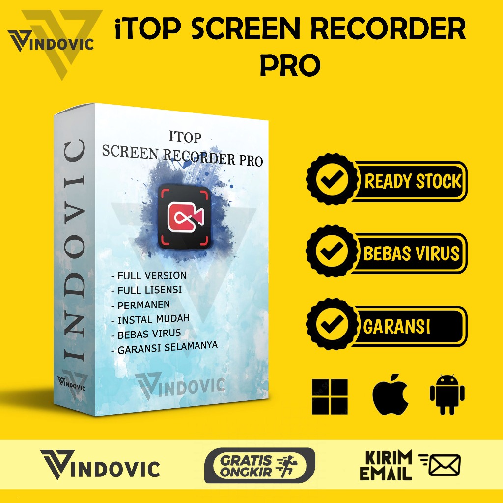 Jual iTOP SCREEN RECORDER PRO FULL VERSION PERMANEN NONTON TANPA IKLAN ...
