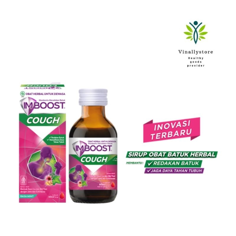 Jual Imboost Cough Obat Herbal Untuk Dewasa syrup 60 ml | Shopee Indonesia
