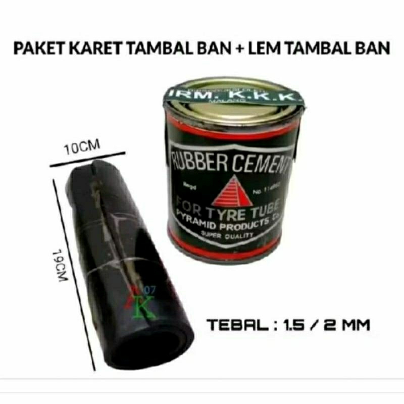 Jual paket lem dan karet tambal ban | Shopee Indonesia