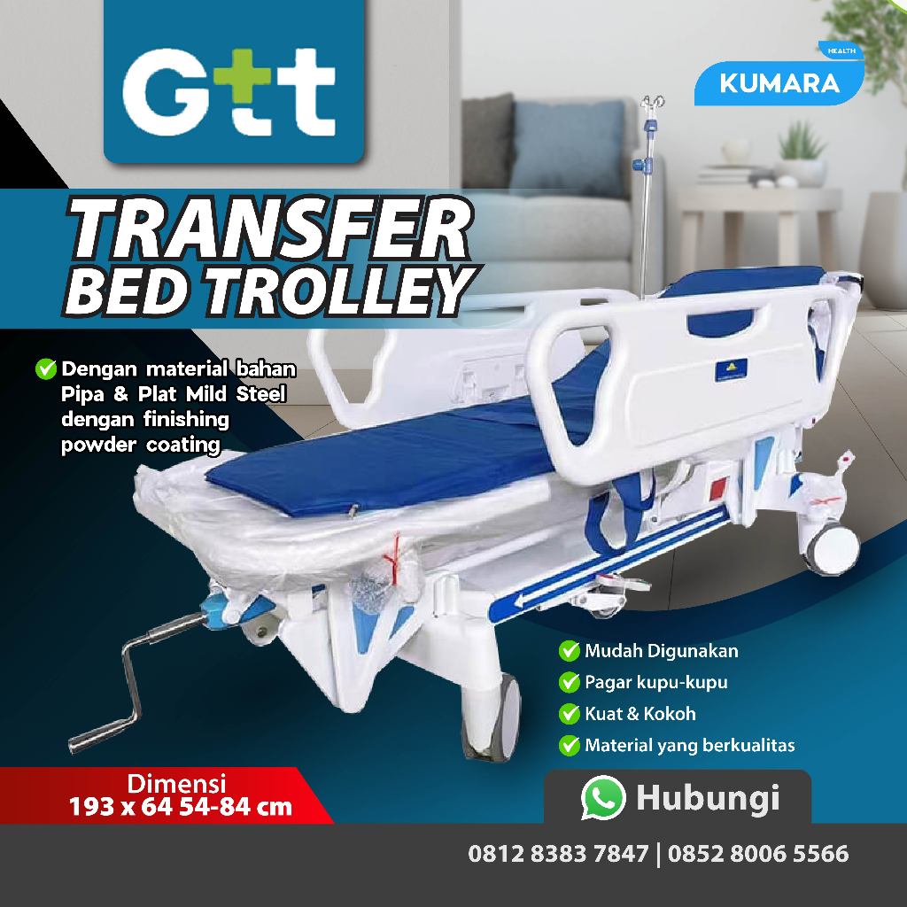 Jual TRANSFER BED PASIEN TROLLEY GTT / UNIT | Shopee Indonesia