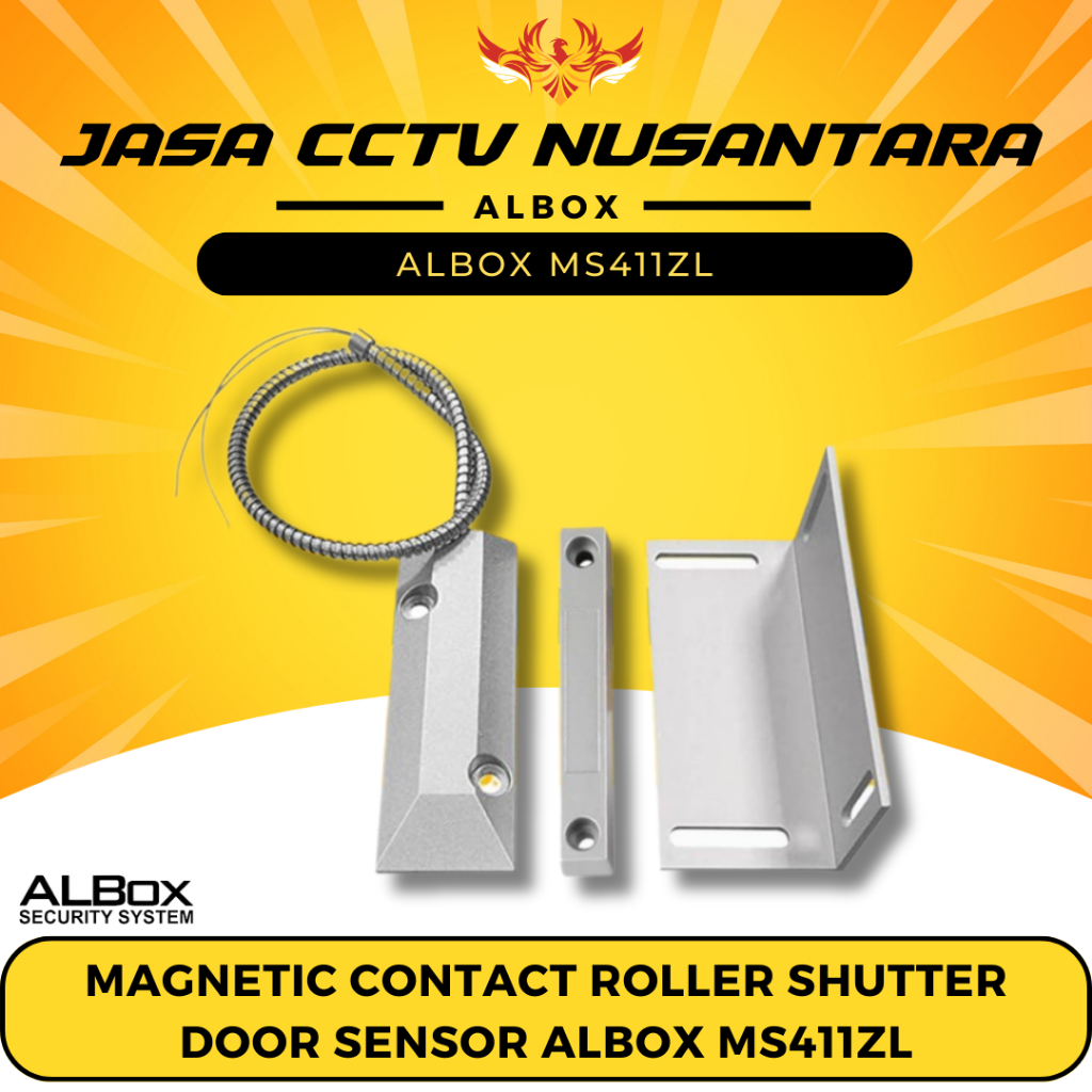 Jual Magnetic Contact Roller Shutter Door Sensor Albox MS411ZL | Shopee ...