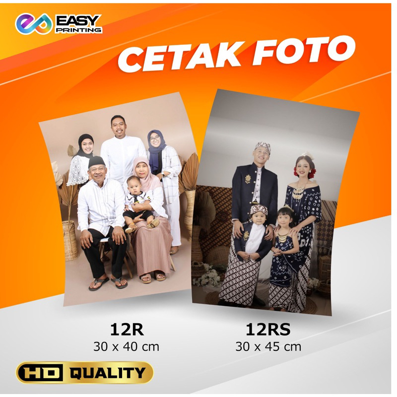 Jual Cetak Foto 12R (30x40)cm dan 12RS (30x45)cm | Shopee Indonesia