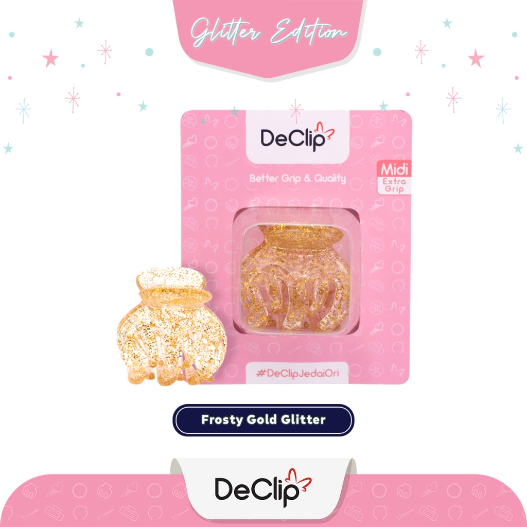 Jual Jedai Bangkok Declip Original Gigi 5 ukuran 5cm Warna Glitter Series | Shopee Indonesia