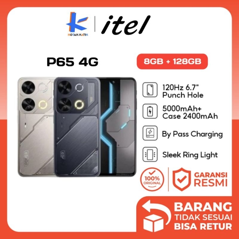 Jual Itel P65 RAM 8+8/128GB - Cyber Design with Sleek Ring Light ...