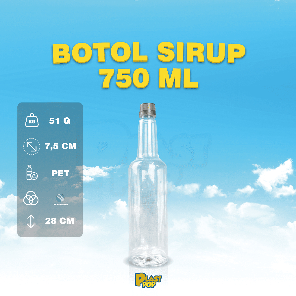 Jual Botol PET Sirup Syrup Flavourkopi Denali Marjan 750 ml N28 ...
