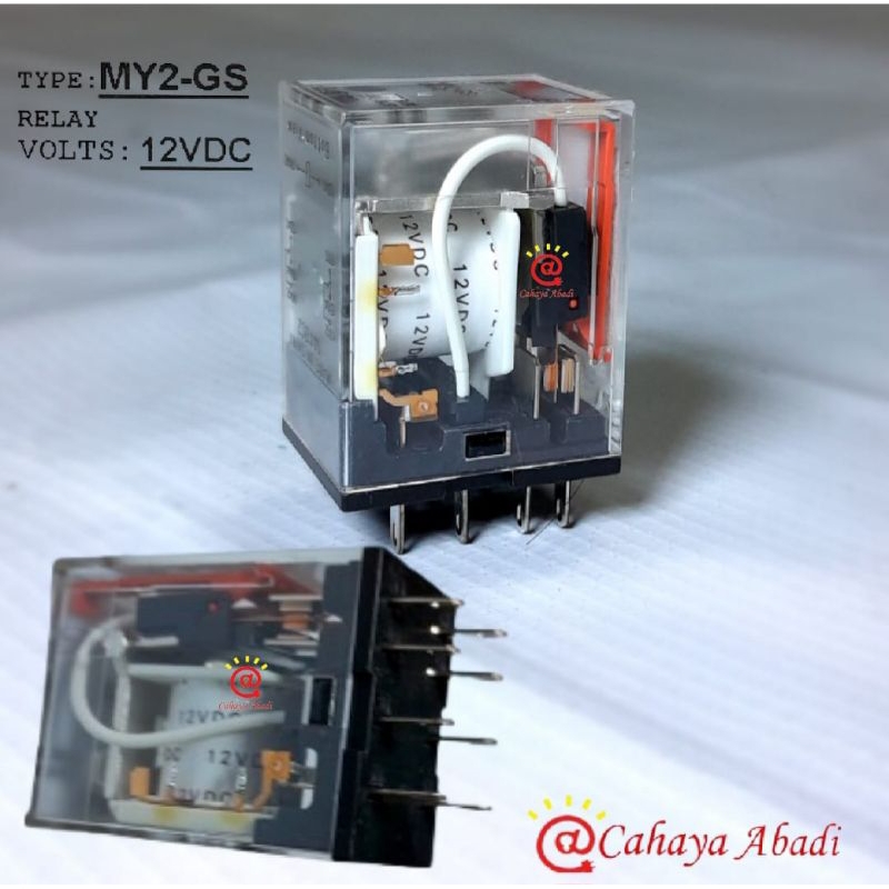 Jual OMRON Relay MY2-GS 12V DC ASLI ORIGINAL / Relay 8 Kaki 5 Ampere MY2 12VDC OMRON ORI ...