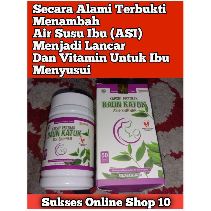 Jual Obat Penambah Air Susu Ibu ASI Untuk Vitamin Ibu Menyusui Kapsul Daun Katuk Ash Shihhah ...
