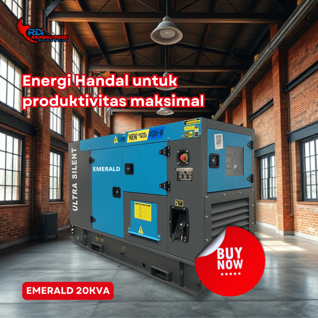 Jual Genset Silent | 20 KVA | Genset Diesel Emerald Ultra Silent | Shopee Indonesia
