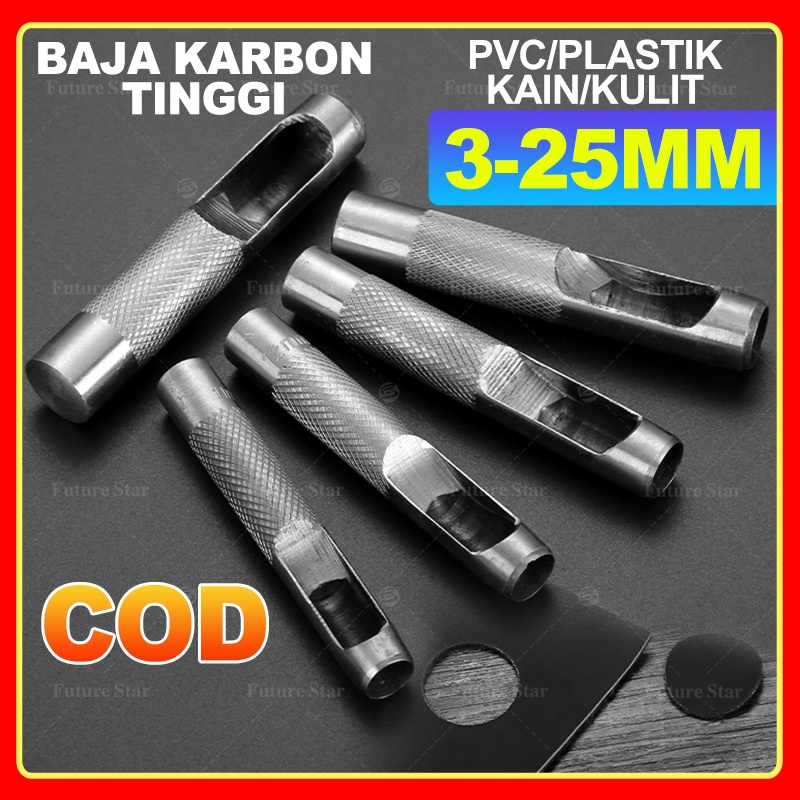 Jual Alat Pelubang Pembolong Ketok Kulit Sabuk Leather Hollow Punch ...