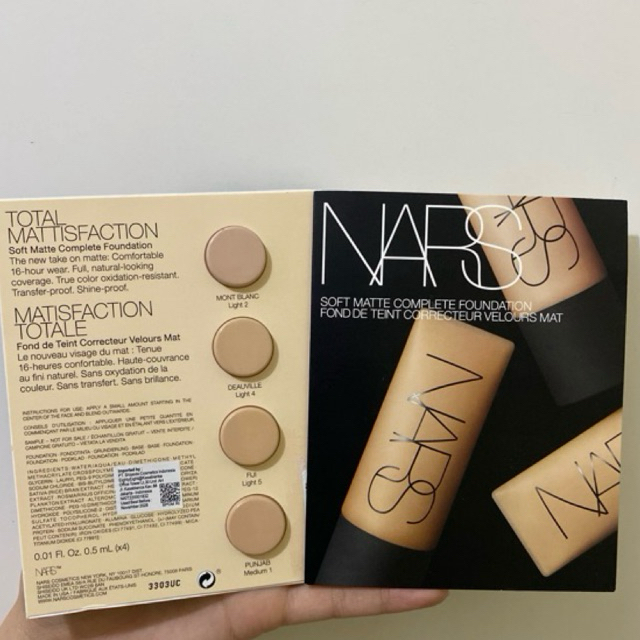 Jual Nars Soft Matte Foundation Sample Card | Shopee Indonesia