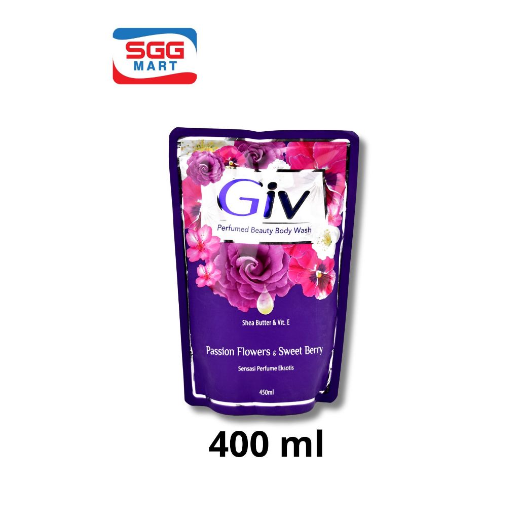 Jual GIV Body Wash Glamour Passion Flower Ungu 400ml | Shopee Indonesia