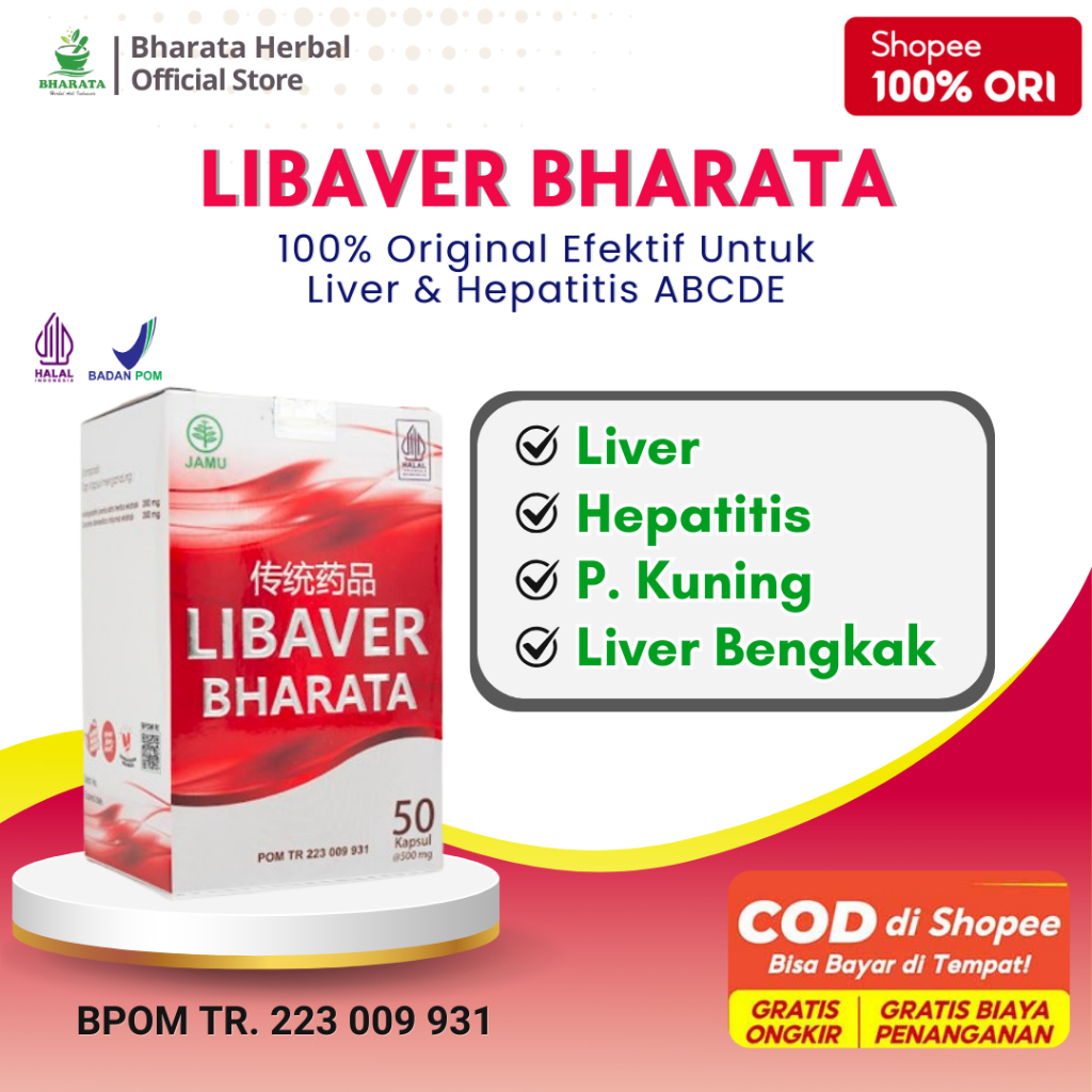 Jual Libaver Bharata Original - Obat Liver Hepatitis A B C D E - Liver ...