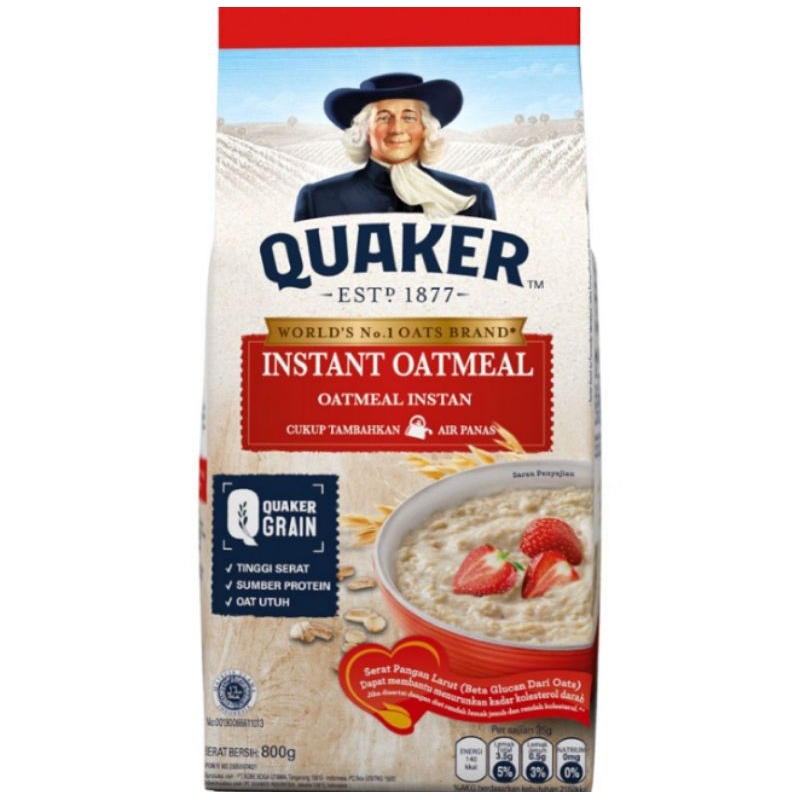 Jual QUAKER Instant Oatmeal 800g | Shopee Indonesia