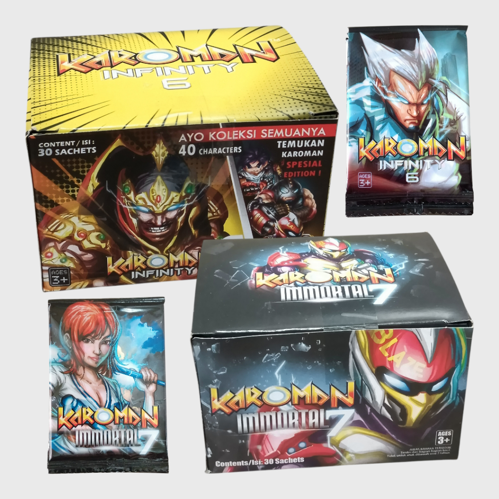 Jual KAROMAN Mainan Bongkar Pasang Immortal 7 dan Infinity 6 [30 pcs ...
