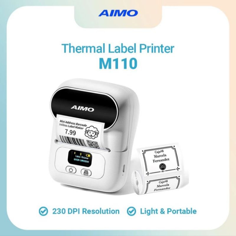 Jual Renes Store | AIMO M110 Commercial Portable Bluetooth Hang Tag ...