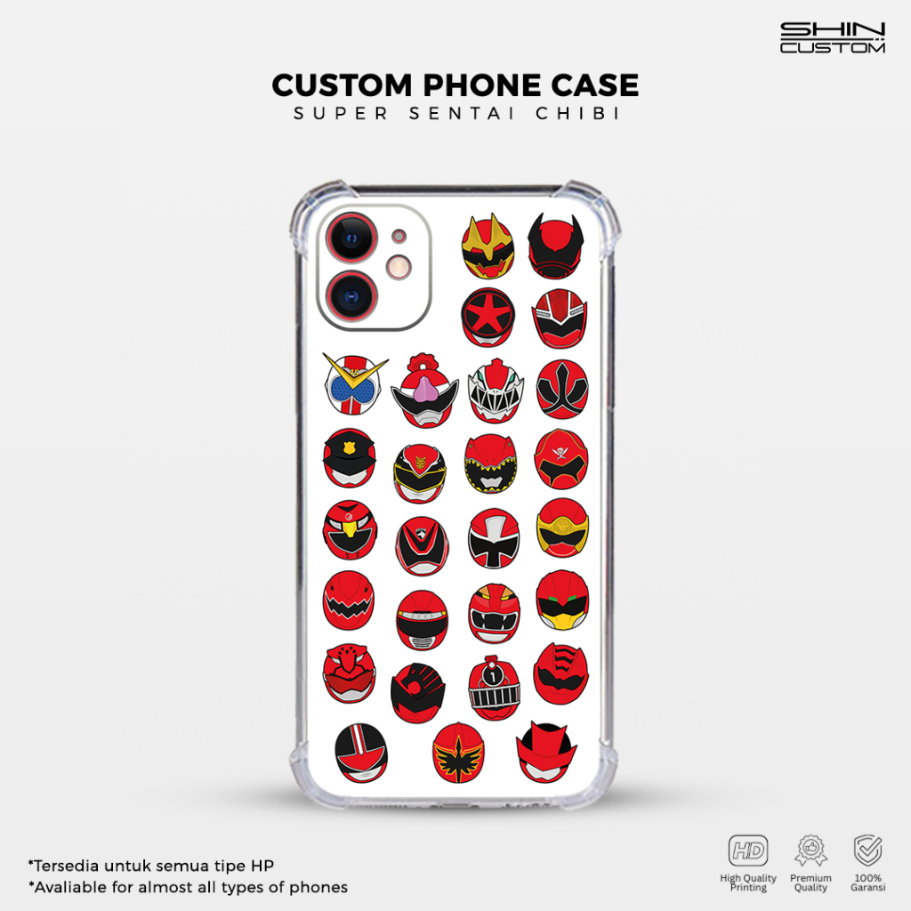 Jual Custom Case All Red Super Sentai Power Ranger Gozyuger Cute Chibi ...